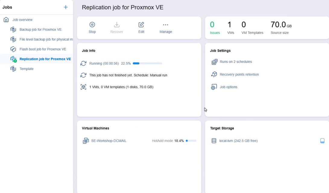 Proxmox VE Replication